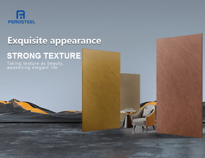 Antique Copper Stainless Steel Plate -Elegance for Modern Design-01