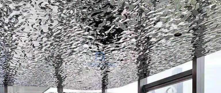 The Versatility of Water Ripple Ceilings - Color Metal Stainless Steel ...