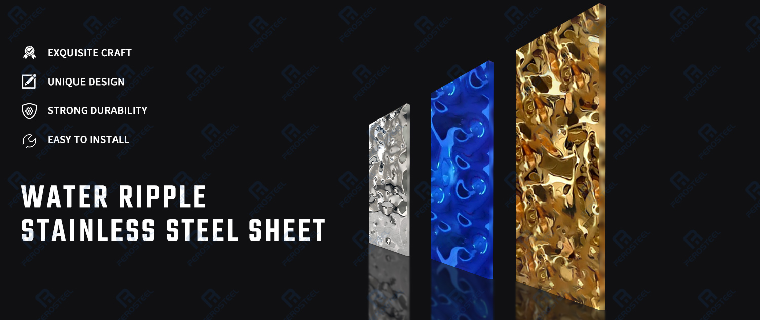 Dive into Elegance: Discover of Water Ripple Stainless Steel Sheets-1