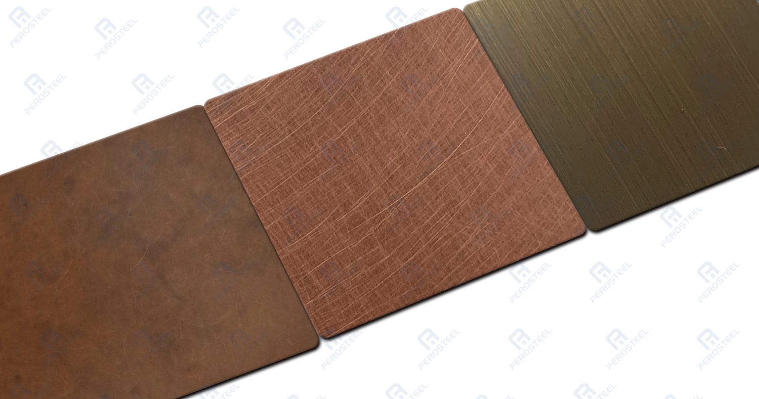 Decor with Antique Copper Stainless Steel Sheets - Color Metal ...